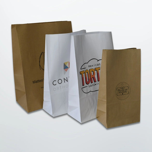 Block Bottom Paper Grab Bags – Print on Paper Bags