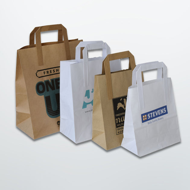 Printed | Tape Handle Paper Bags | printonpaperbags.com – Print on ...